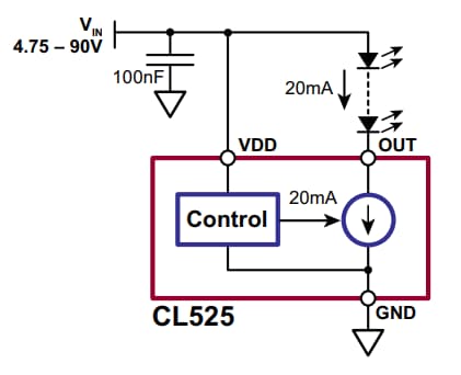 CL52x Linear Fixed Constant Current LED Drivers - Microchip Technology ...