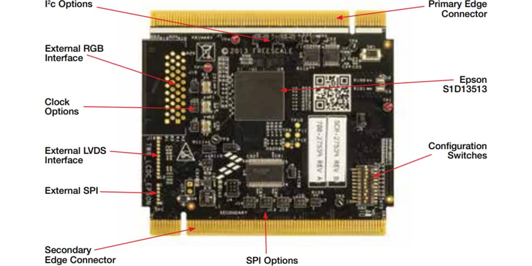 TWR-LCDC-EPSON Epson Display Controller Module - NXP Semiconductors | Mouser