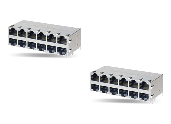 RJ45 PoE+ Enabled Gigabit Magnetic Jacks with LEDs - Molex | Mouser