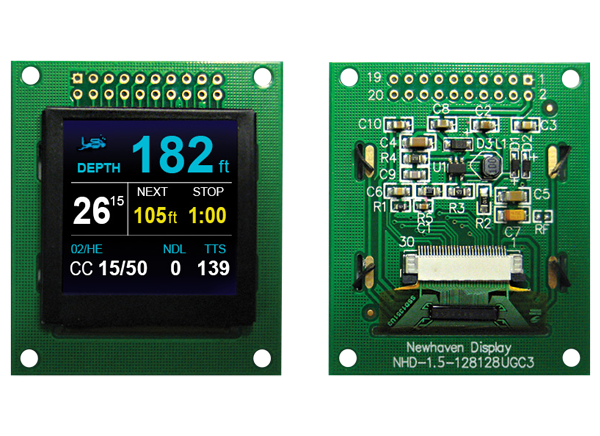 NHD-1 Graphic Color OLED Display Modules - Newhaven | Mouser