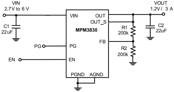 MPM3830 Synchronous Step-Down Converters - MPS | Mouser