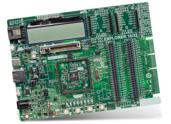 Explorer 16/32 Development Board - Microchip Technology | Mouser