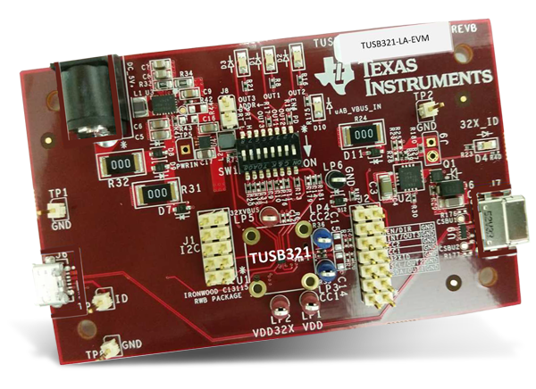 TUSB320x-EVM USB Type-C Evaluation Modules - TI | Mouser