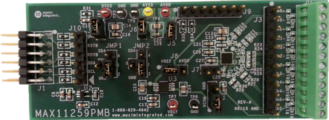 MAX11259SYS1 ADC Evaluation Module System - Analog Devices / Maxim ...