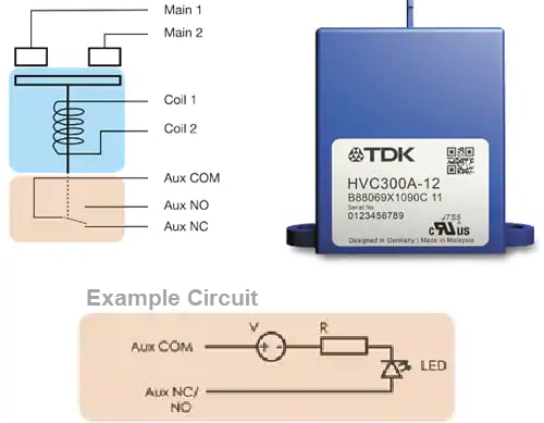 HVC High Voltage Contactors - EPCOS / TDK | Mouser