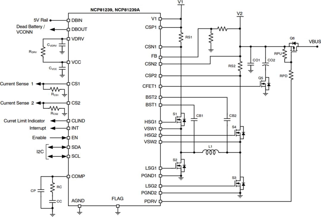 NCP81239/A USB PD Controller - onsemi | Mouser