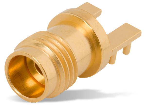 RF/Coaxial Edge Launch PCB Connectors With Legs - Amphenol / SV ...