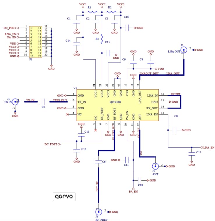QPF4588 Evaluation Board - Qorvo | Mouser