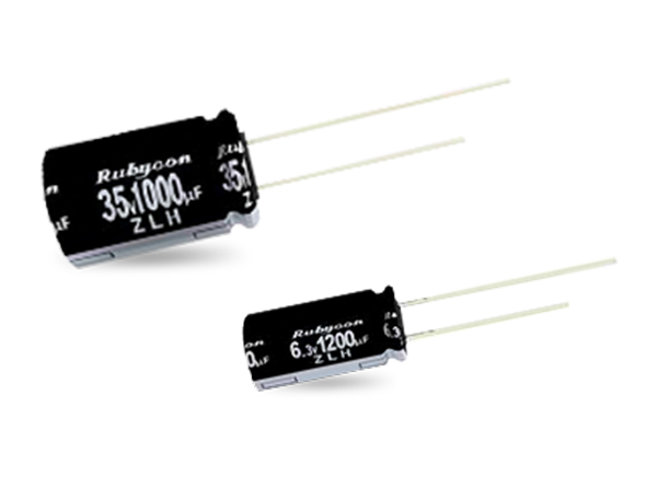 ZLH Radial Lead Aluminum Electrolytic Capacitors - Rubycon | Mouser