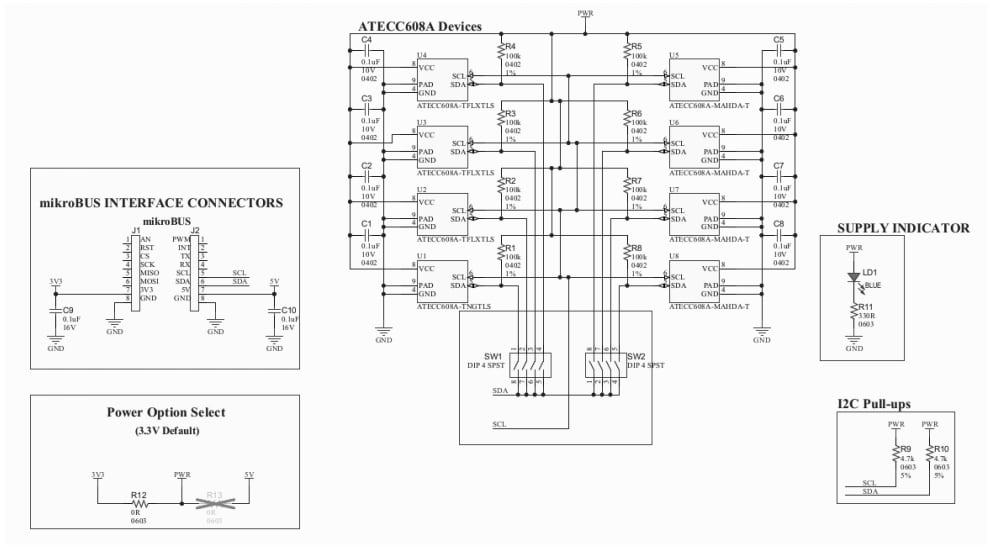 ATECC608A DT100104 Trust Development Board - Microchip Technology | Mouser