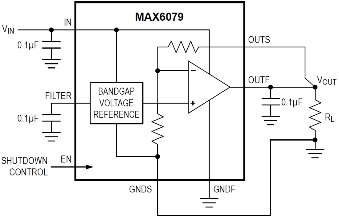 MAX6279 Precision Ceramic Voltage Reference - Analog Devices / Maxim Integrated | Mouser