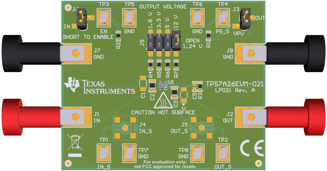 TPS7A26EVM-021 Regulator Evaluation Module (EVM) - TI | Mouser
