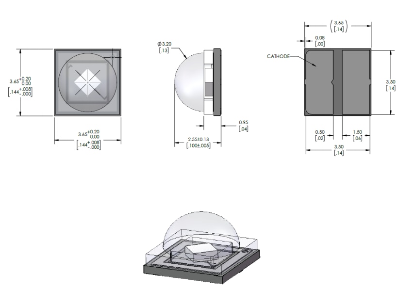 XST-3535-UV Surface-Mount UVC LEDs - Luminus Devices | Mouser