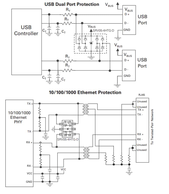 SRV05 Diode Arrays - Littelfuse | Mouser