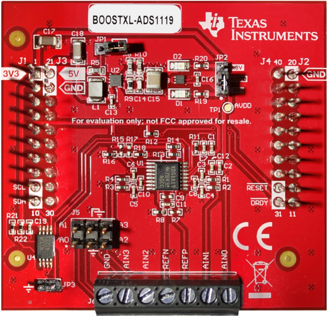 BOOSTXL-ADS1119 BoosterPack™ Plug-in Module - TI | Mouser