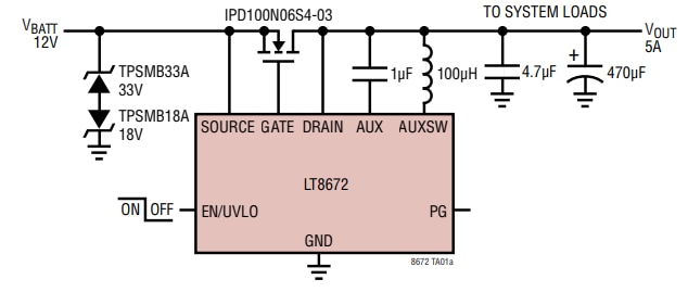 LT8672 Active Rectifier Controllers - ADI | Mouser