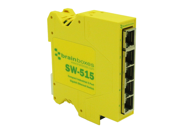 SW-515 Compact Ethernet Switch - Brainboxes | Mouser