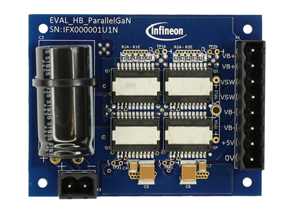 EVALHBPARALLELGAN Half-Bridge Evaluation Board - Infineon Technologies | Mouser