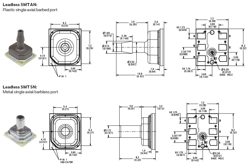 ABP2 Board-Mount Pressure Sensors - Honeywell | Mouser