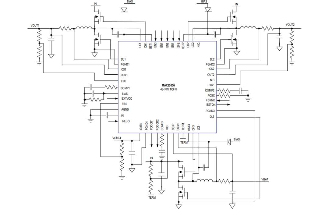 MAX20030/1 Automotive Step-Down Controllers - ADI | Mouser