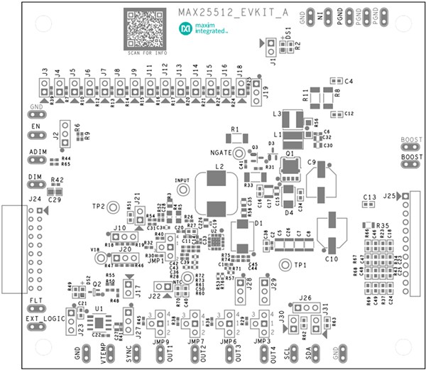 MAX25512EVKIT LED Driver Evaluation Kit - Analog Devices / Maxim Integrated | Mouser