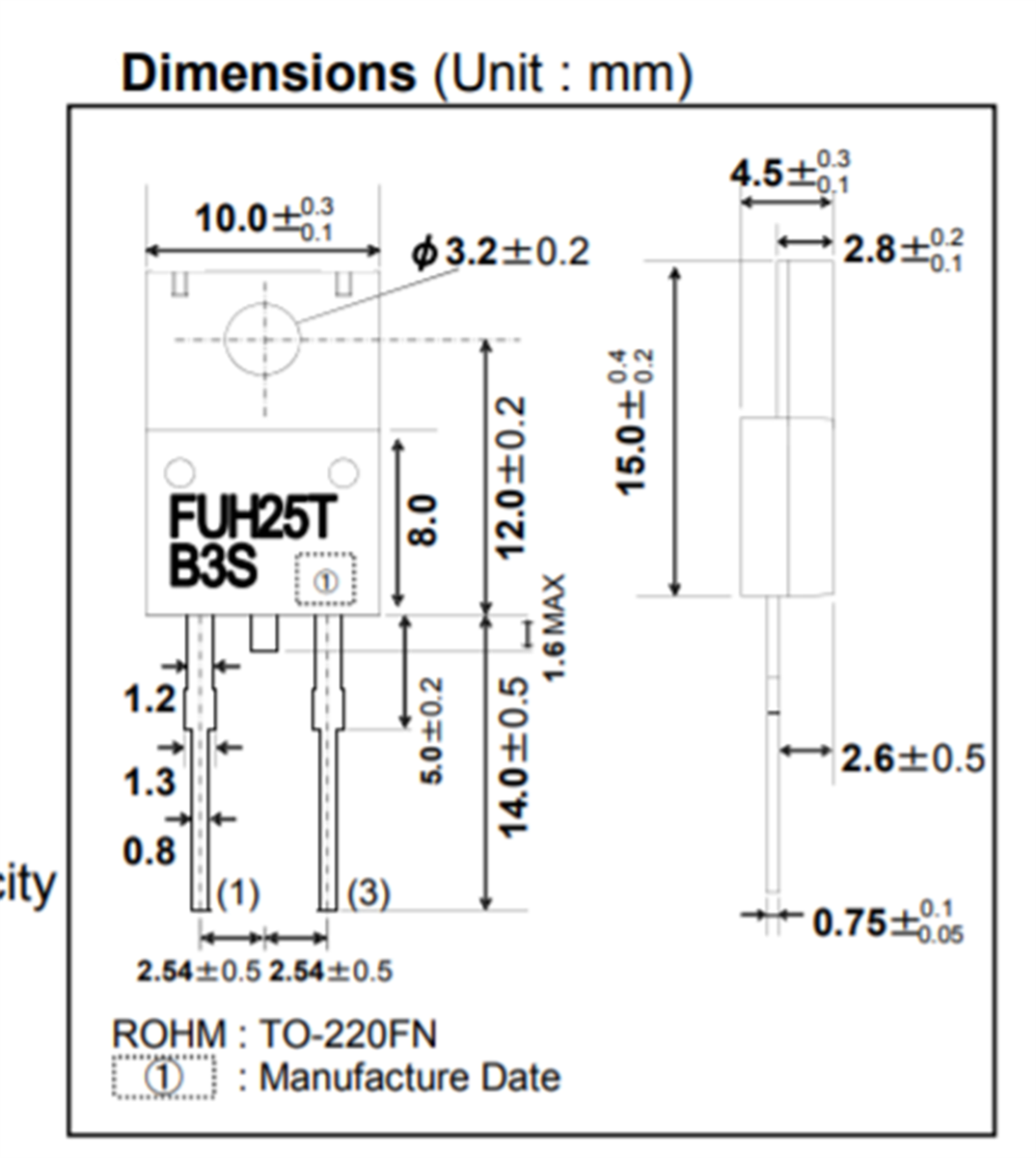 RFUH25TB3SNZ Super Fast Recovery Diode - ROHM | Mouser
