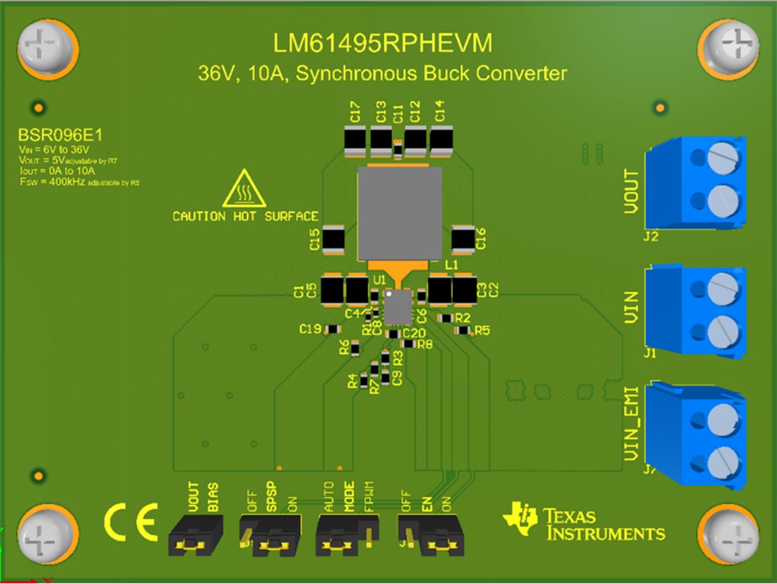 LM61495RPHEVM Converter Evaluation Module (EVM) - TI | Mouser