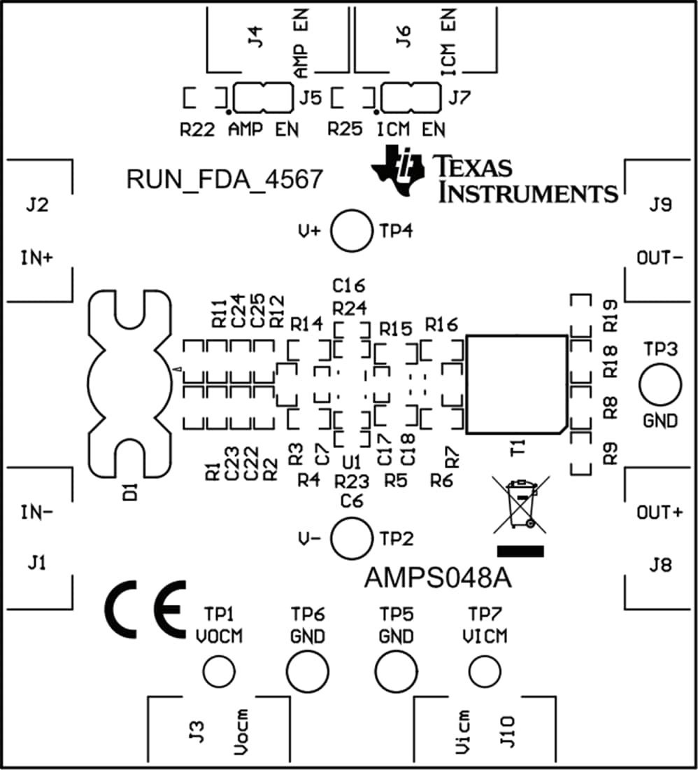 RUN-FDA-4567-EVM Amplifier Evaluation Module (EVM) - TI | Mouser