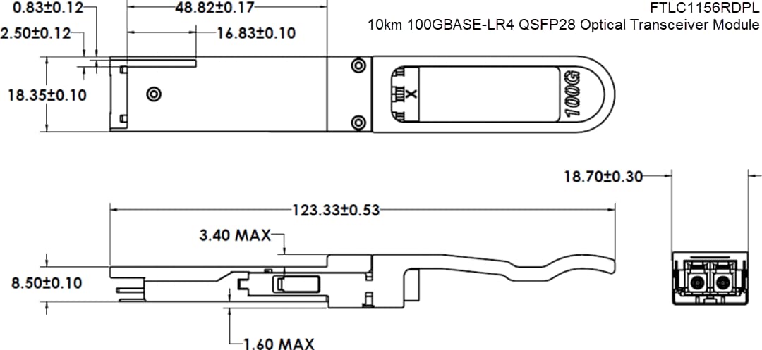 FTLC1156RDPL 100GBASE-LR4 QSFP28 Transceivers - Coherent | Mouser