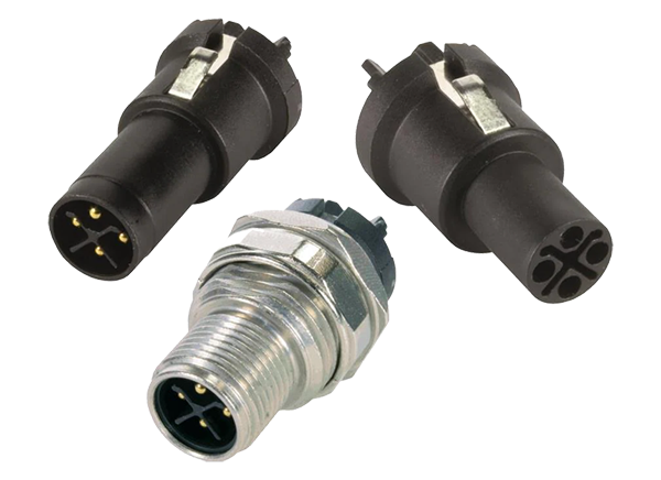 M12 Power K-/S-Coded Push/Pull Connectors - HARTING | Mouser