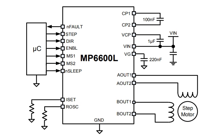 MP6600L 35V, 1.5A Stepper Motor Driver - MPS | Mouser