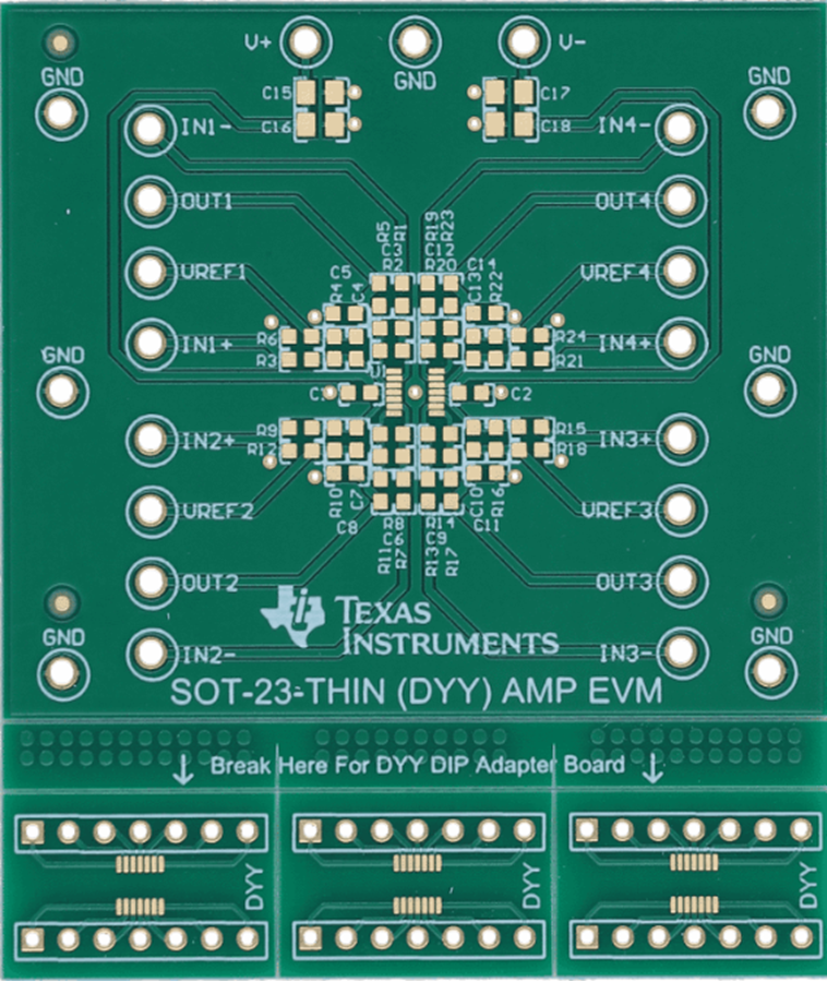 DYY-AMP-EVM Op Amp Evaluation Module (EVM) - TI | Mouser