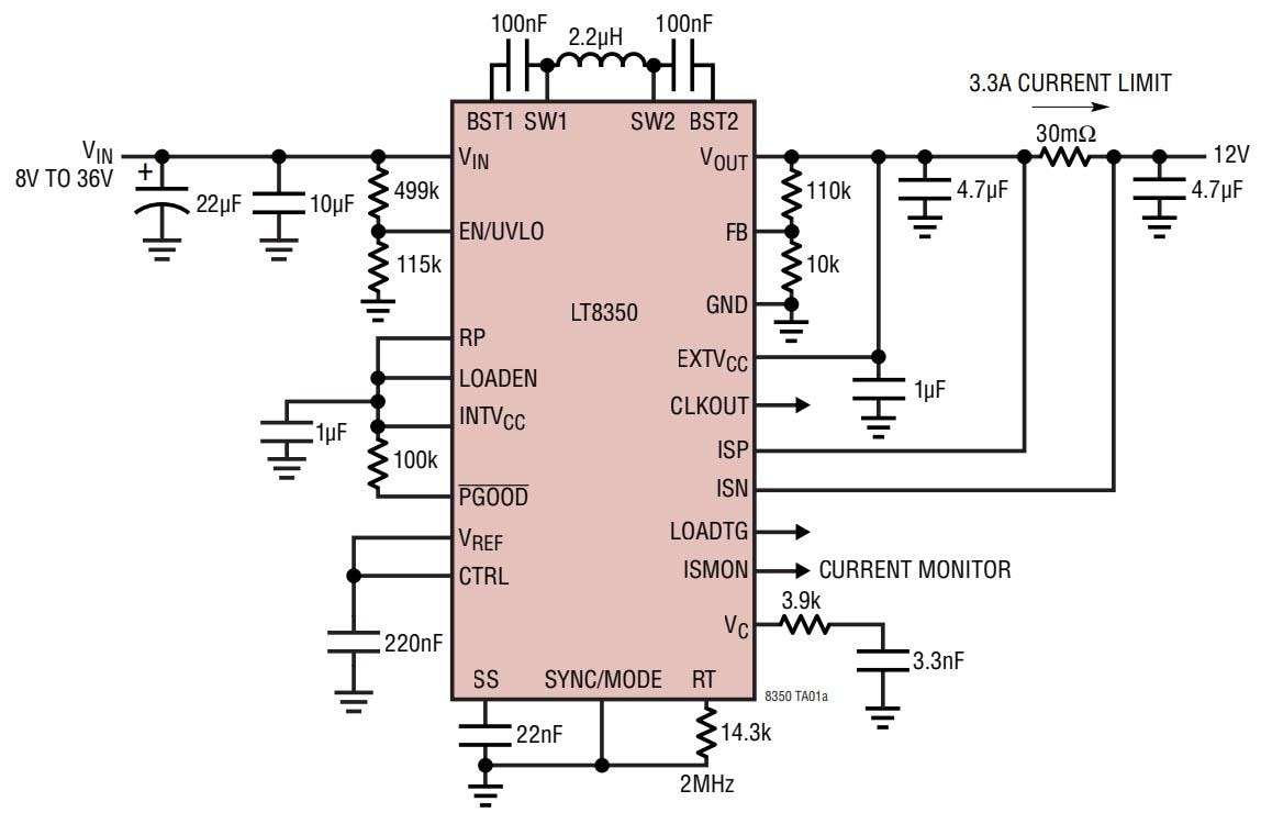 LT8350/LT8350S Synchronous Buck-Boost Converters - ADI | Mouser