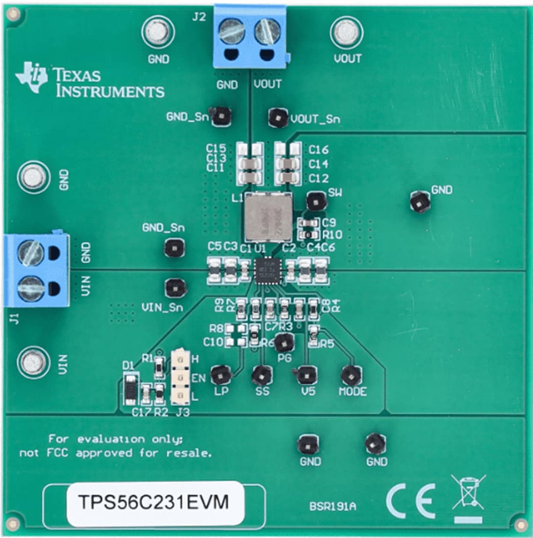 TPS56C231EVM Converter Evaluation Module - TI | Mouser