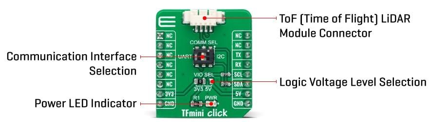 TFmini Click - Mikroe | Mouser