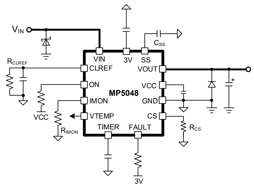 MP5048 Hot-Swap Controller - MPS | Mouser