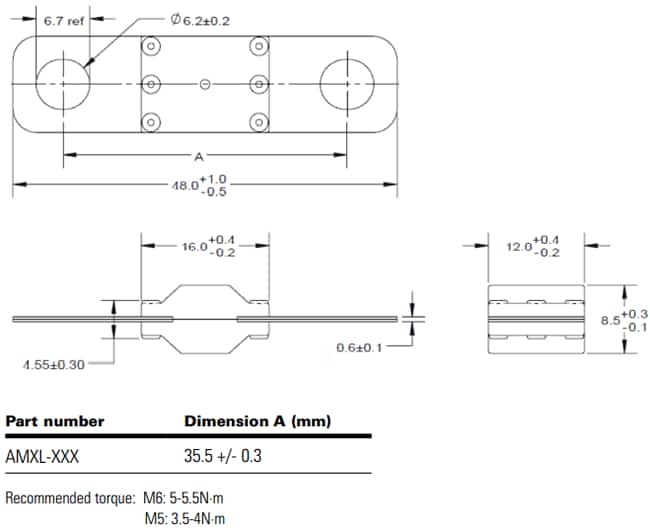 AMXL Automotive Bolt-in Fuses - Eaton Electronics | Mouser