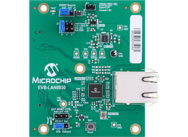 EV03V90A Ethernet Evaluation Board - Microchip Technology | Mouser