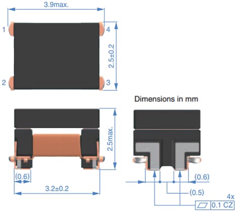 ACT1210E Ethernet 10BASE-T1S Common Mode Filters - TDK | Mouser