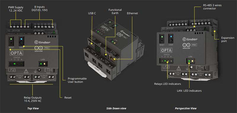 Opta Micro Programmable Logic Controllers - Arduino | Mouser