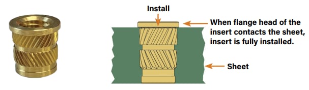 Ultrasonic/Heat Staking Inserts - SI (Standard Inserts) | Mouser