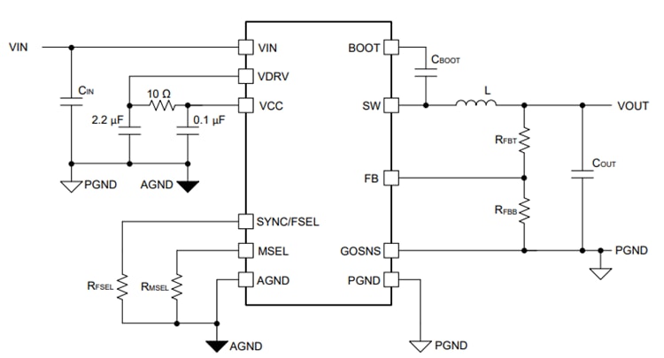 TPS543A26 Synchronous Buck Converter - TI | Mouser