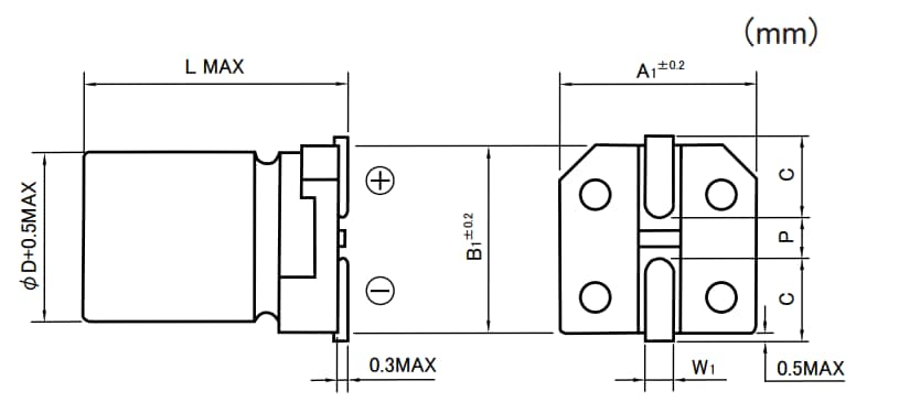 TAV SMD Aluminum Electrolytic Capacitors - Rubycon | Mouser