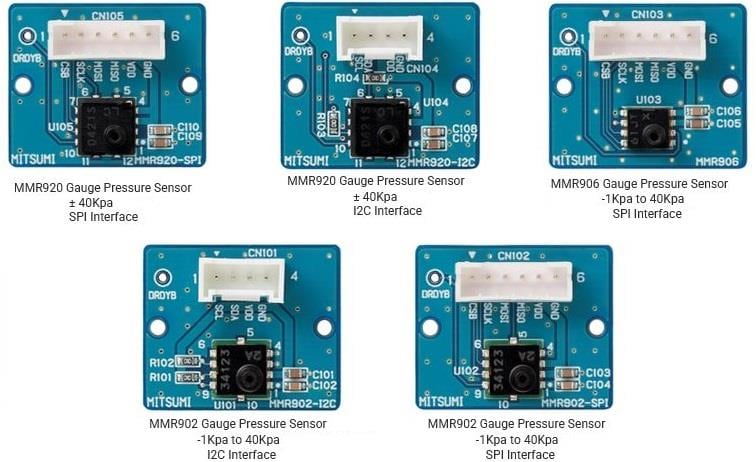 Digital Output Gauge Pressure Sensors - Mitsumi | Mouser