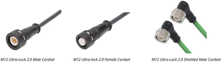 Brad M12 Ultra-Lock 2.0 Cordsets & Receptacles - Molex | Mouser