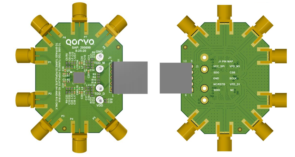 0.7GHz to 1.0GHz QPB9350EVB Evaluation Board - Qorvo | Mouser