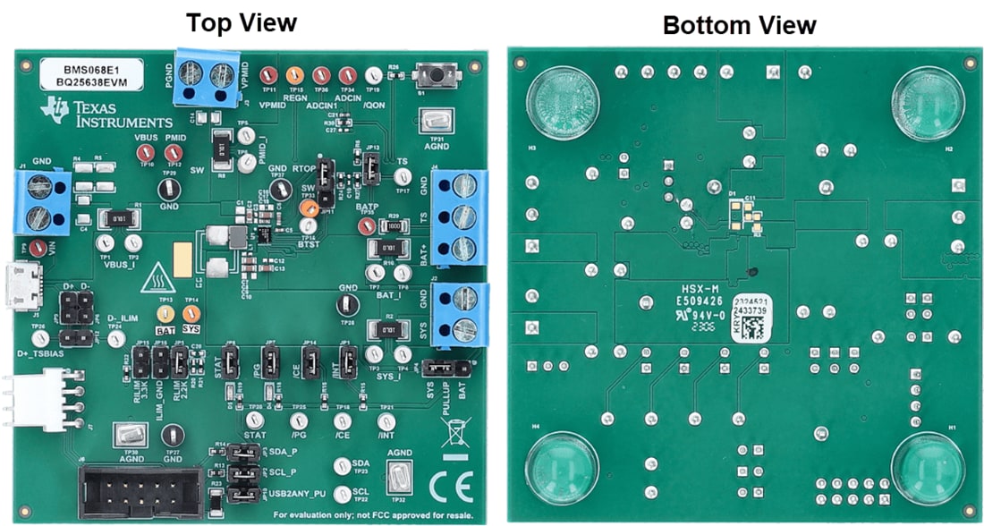 bq25638EVM Charger Evaluation Module (EVM) - TI | Mouser