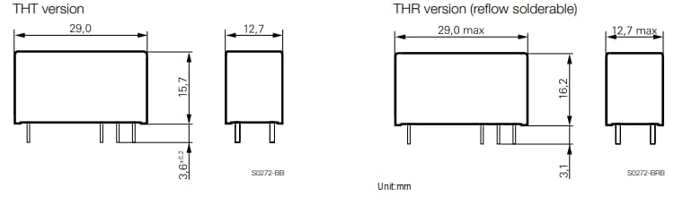 RT1 Power PCB Relays - TE Connectivity / Schrack | Mouser