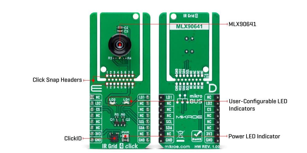 IR Grid 4 Click - Mikroe | Mouser