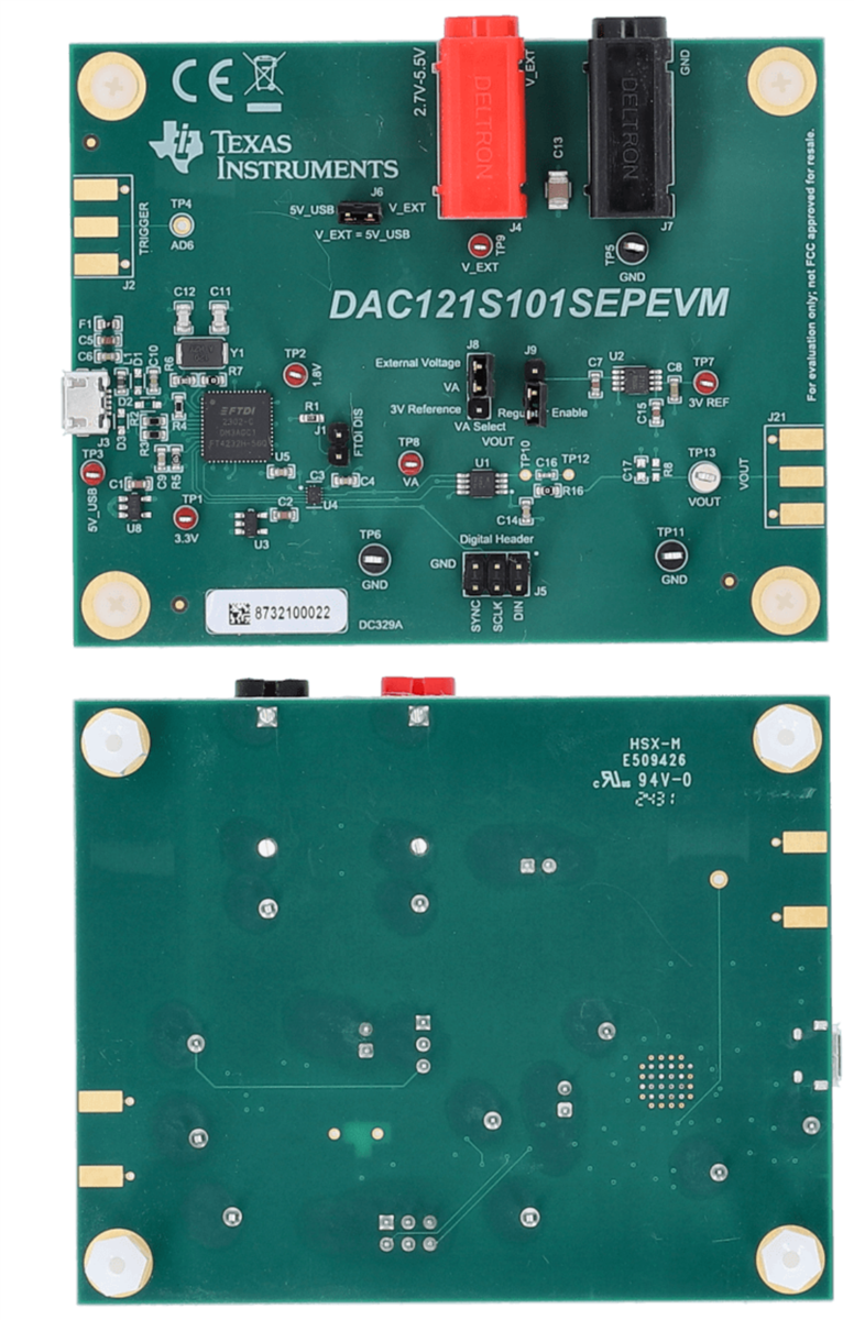 DAC121S101SEPEVM Evaluation Module - TI | Mouser